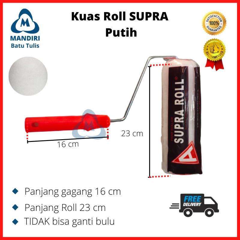 Jual Koas Roll Cat Tembok Kuas Roll Supra - Copot Orange / Putih 10 Di ...