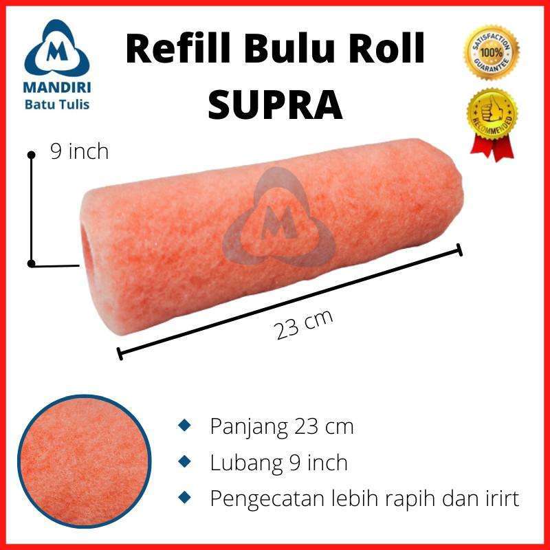 Jual Koas Roll Cat Tembok Kuas Roll Supra - Copot Orange / Putih 10 Di ...
