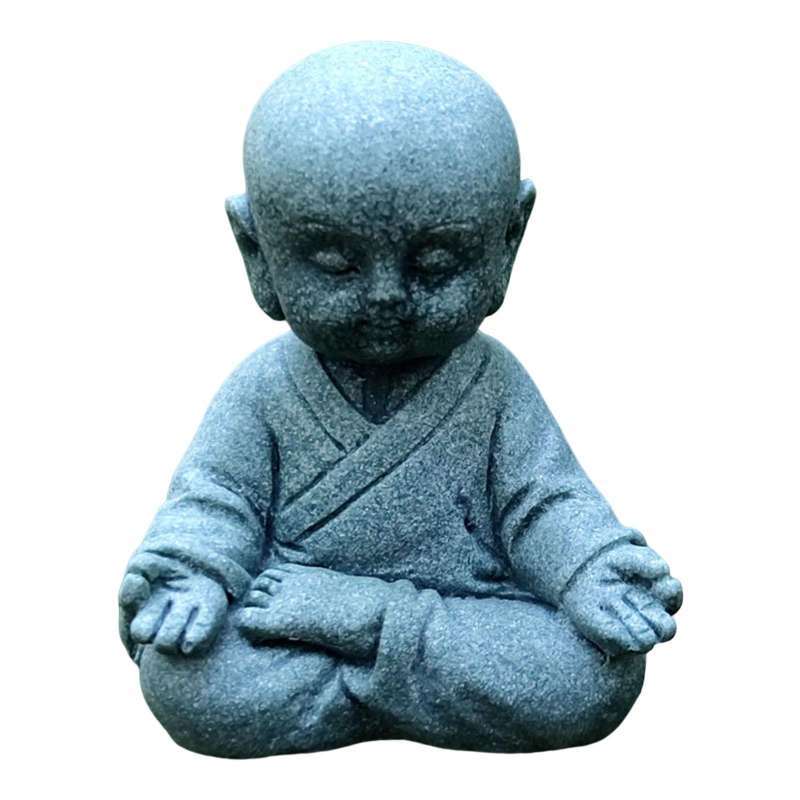 Jual Mini Buddha Statue Little Monk Figurine Collectible For Desk Car ...