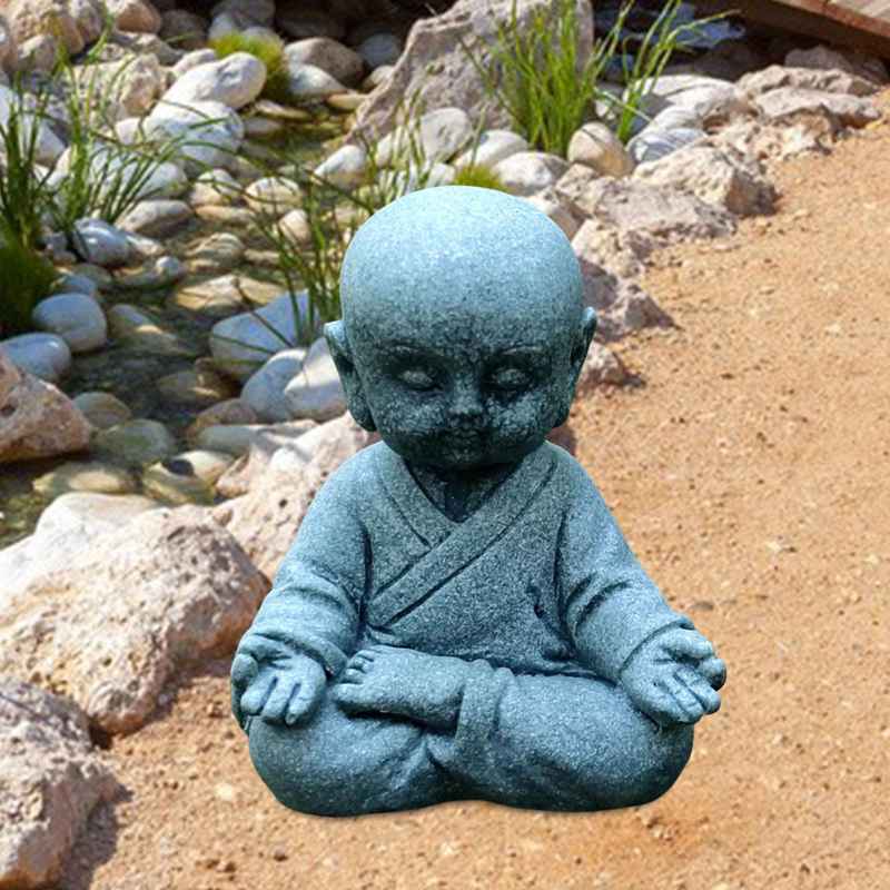 Jual Mini Buddha Statue Little Monk Figurine Collectible For Desk Car ...