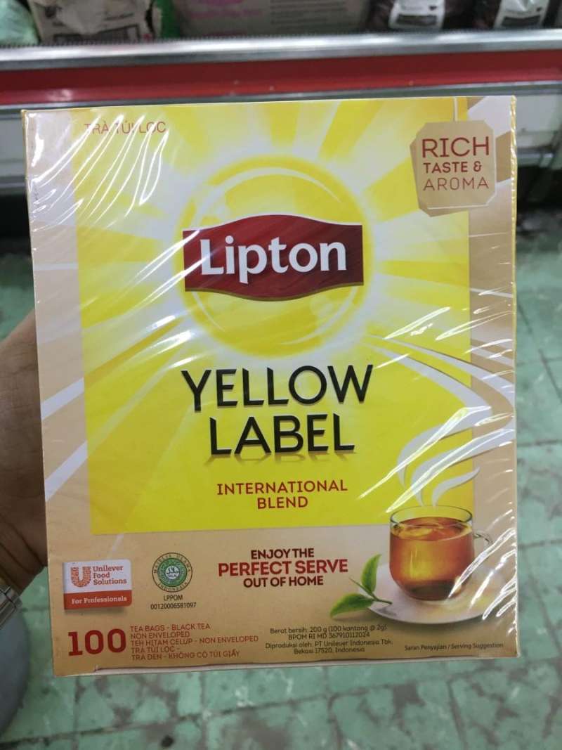 Jual Lipton yellow label tea bag isi 100 di Seller Mrbenshope - Madras ...