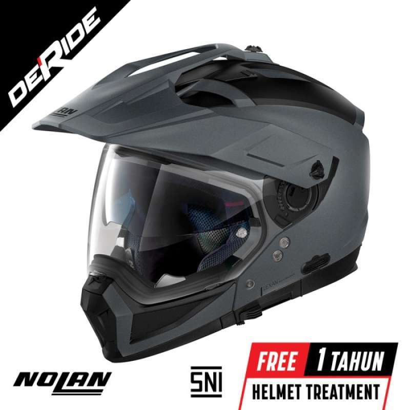 Promo Helm Nolan N70-2 X Col. 002 CLASSIC N-COM (FLAT VULCAN GREY) SNI Diskon 23% di Seller ...