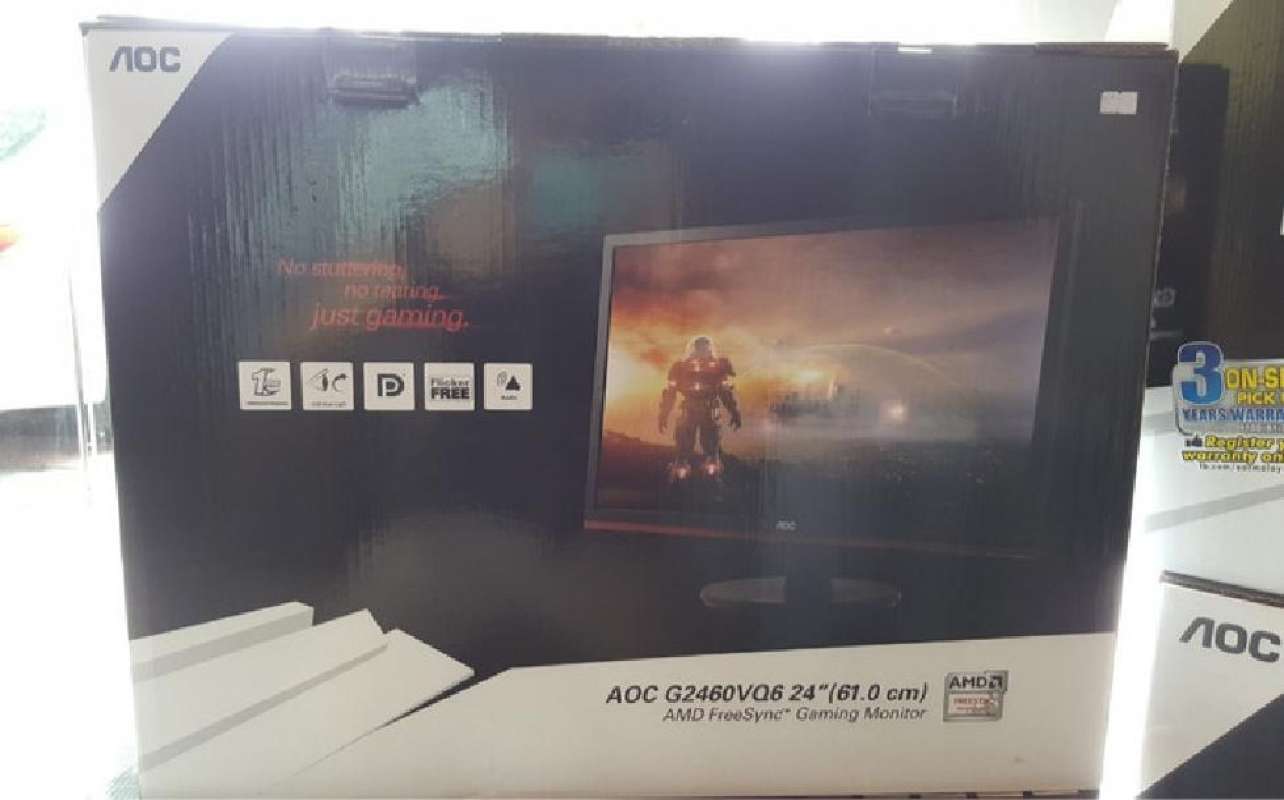 Jual Aoc Led Monitor 24 G2460vq6 Full Hd 1ms 75hz Freesync With Speaker ...