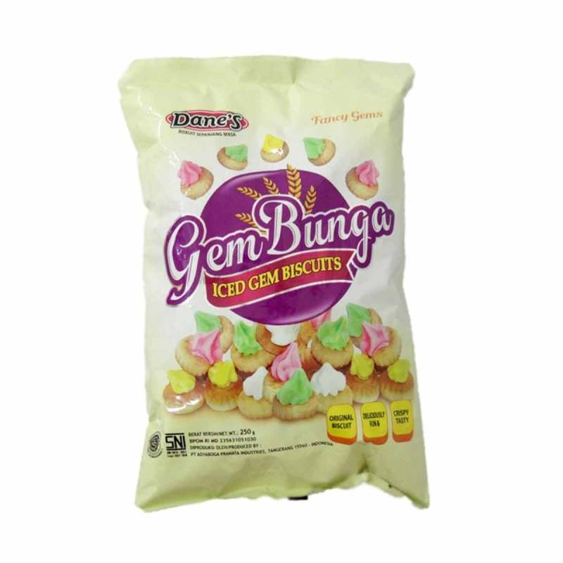 Jual DANES Gem Bunga Biskuit [250 G] di Seller Citra Sudiang - Pai ...