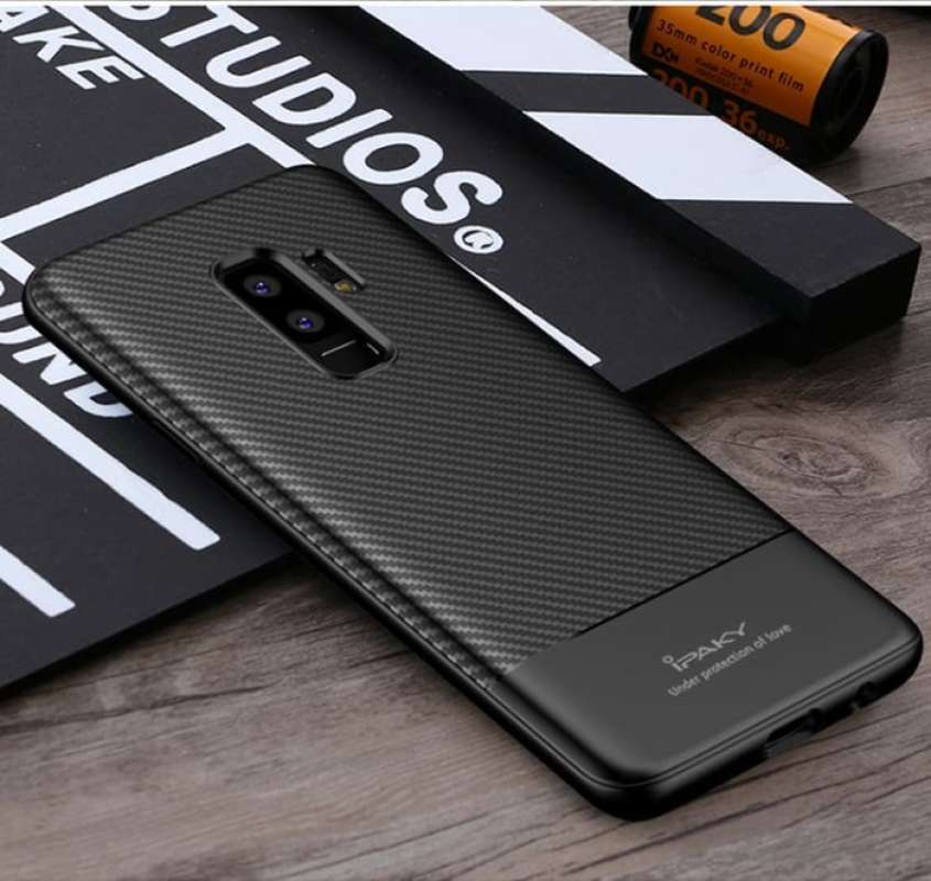 Jual SAMSUNG GALAXY S9 S9 PLUS CASING ORI IPAKY CARBON FIBER SLIM SOFT ...