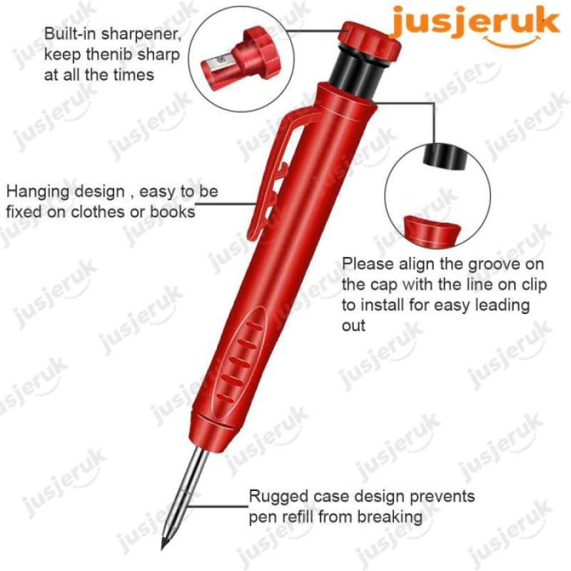 Jual JFactory Pensil Penanda Pada Kayu Logam Semen Pekerja Bangunan ...