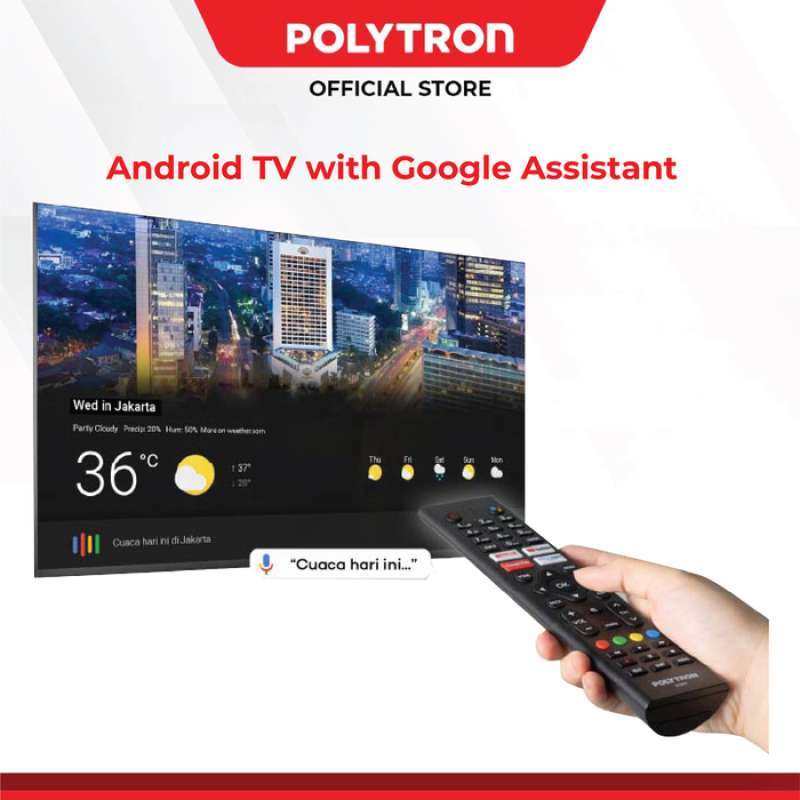 Promo Polytron 4k Uhd Smart Google Tv 55 Inch Pld 55ug5959 Diskon 25% ...