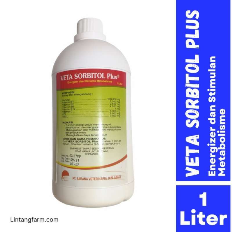 Jual Veta Sorbitol Plus 1 Liter - Sorbitol Plus - Sorbitol Ayam ...