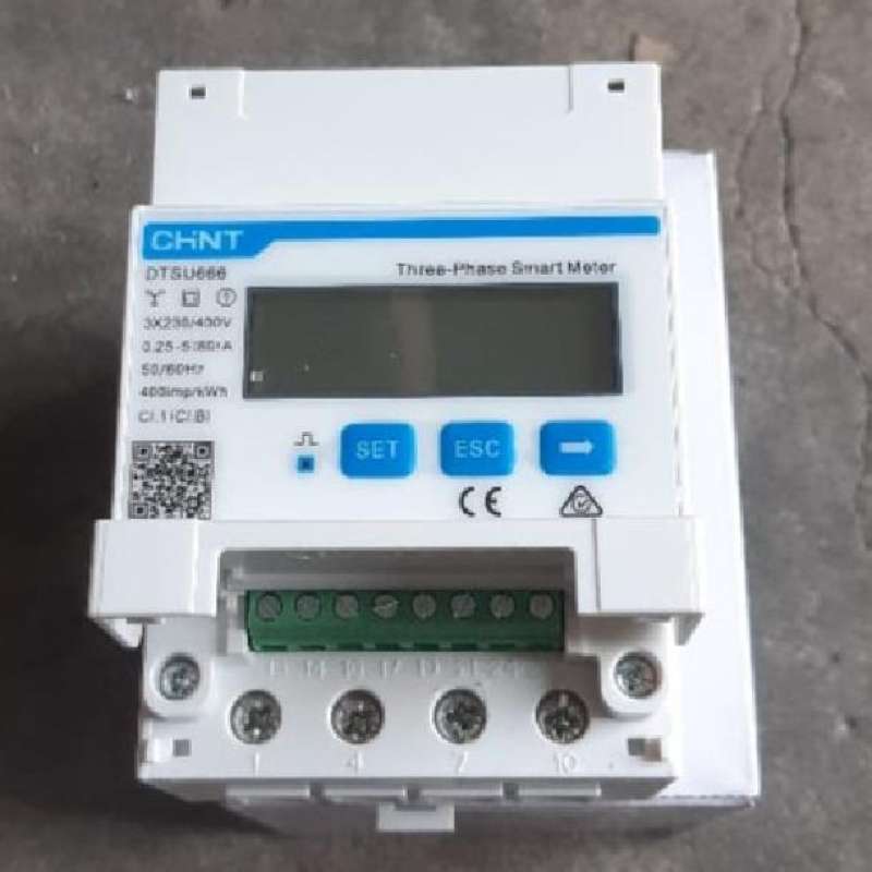 Jual Chint Dtsu666 Three Phase Din-rail Meter 3p4w 400v Mod Bus Rs485 Di Seller Listrik ...