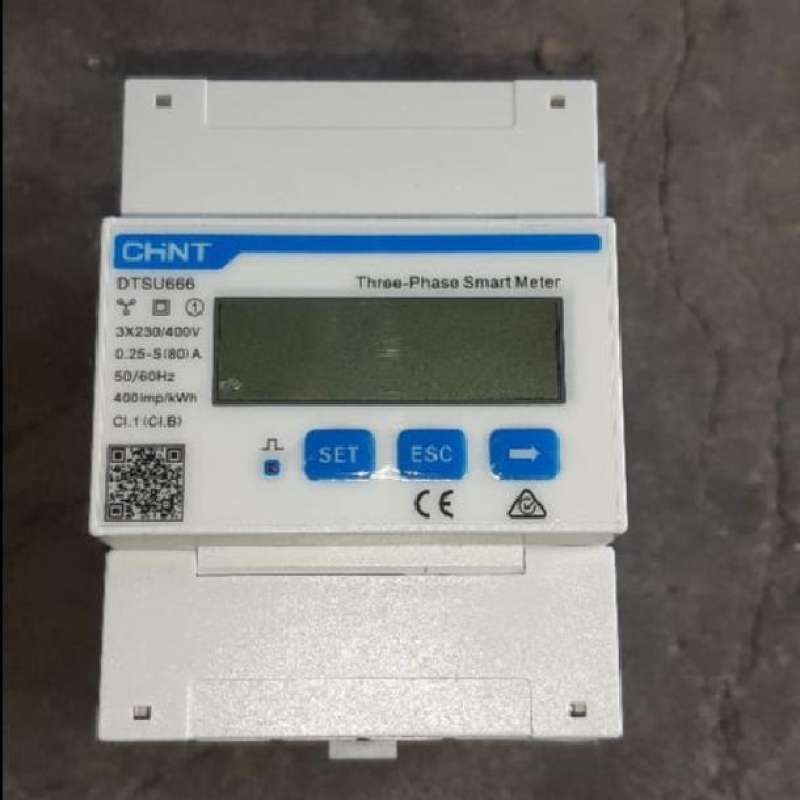 Jual Chint Dtsu666 Three Phase Din-rail Meter 3p4w 400v Mod Bus Rs485 Di Seller Listrik ...