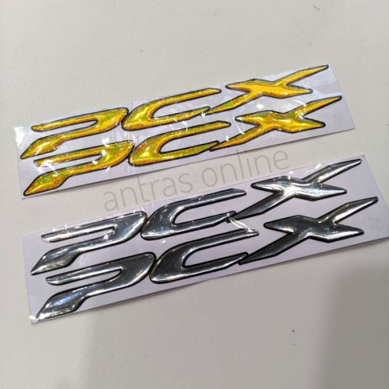 Promo stiker timbul emblem honda pcx 150 sepasang isi 2 sticker motor ...