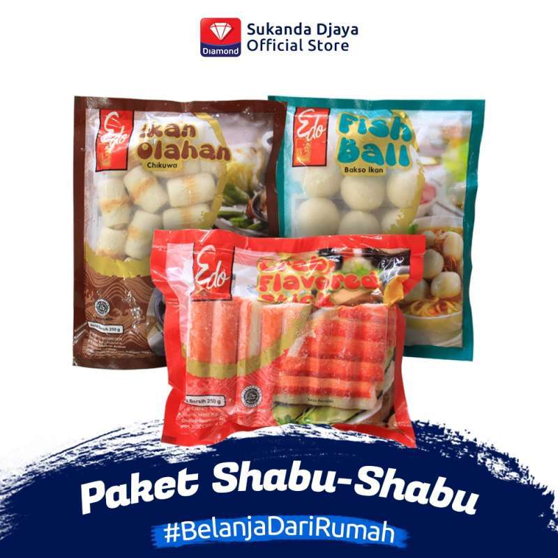 Jual Edo Crab Flavoured Stick / Edo Chikuwa / Edo Fish Ball Shabu-shabu ...