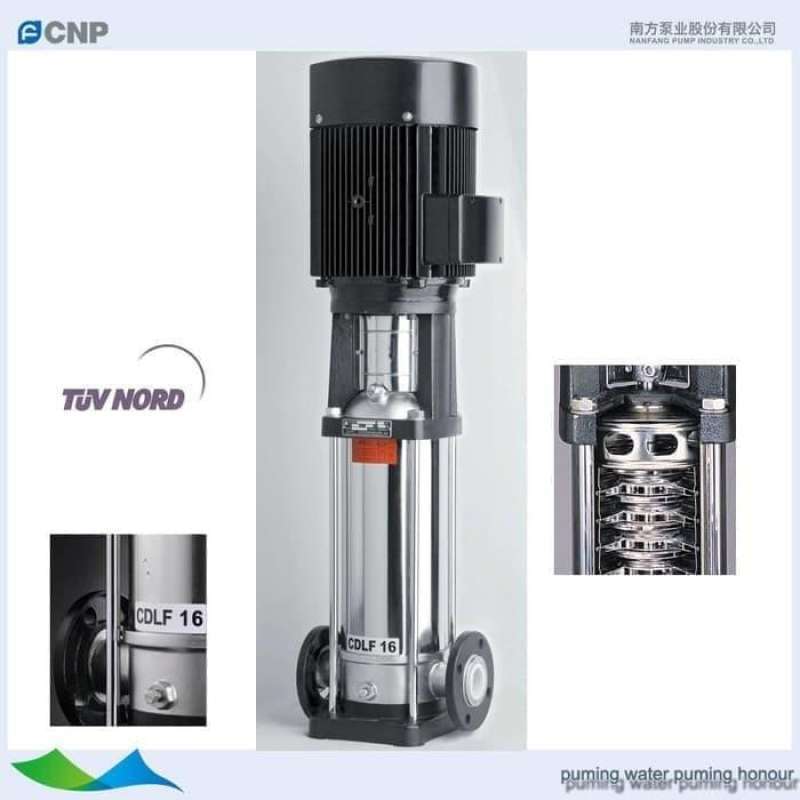 Jual Pompa CNP Vertical 4kw 5.5hp 3phase CNP CDLF 4-22 Pompa Booster RO ...