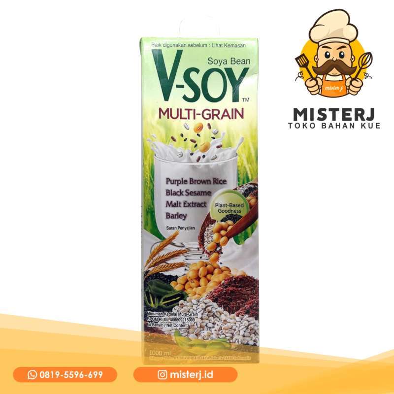Jual V-SOY Multi-Grain Soya Bean Milk [1 L] di Seller misterj_online ...
