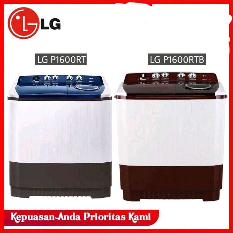 Jual Mesin Cuci Lg 2 Tabung P1600rt / P1600rtb 16kg Garansi Resmi Di ...