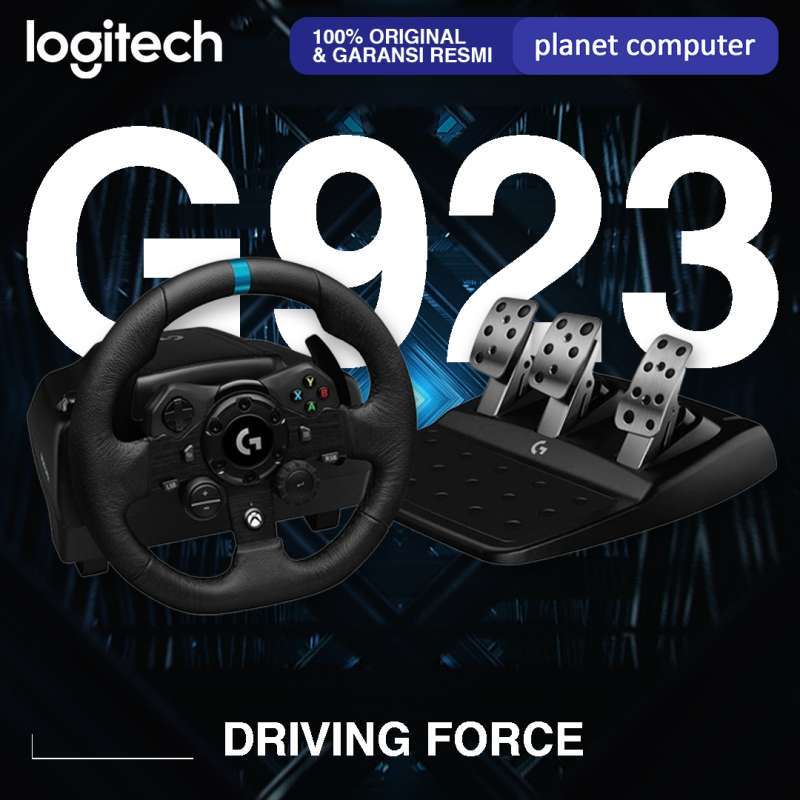 Jual Logitech G923 True Force Steering Wheel and Pedals for PC, PS4 and ...