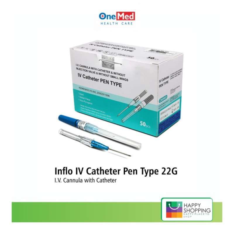 Promo Onemed Jarum Infus Inflo Iv Catheter 24G X 19mm - INFLOPLUS 24G ...