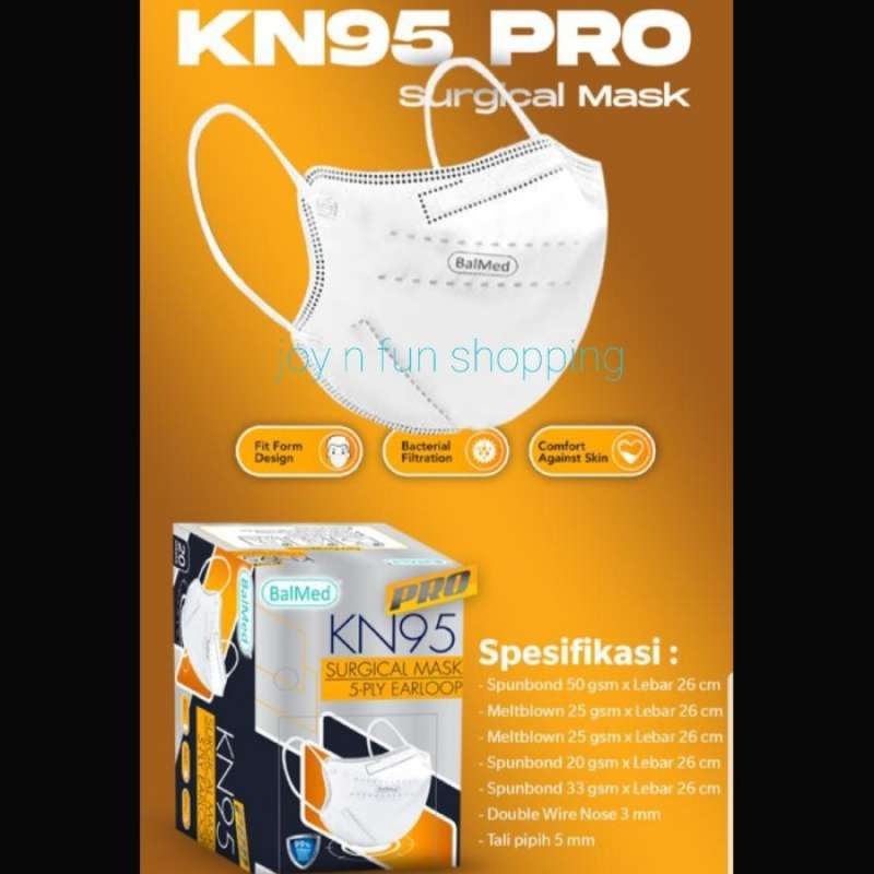 Promo KN95 PRO (Sporty) BALMED MASKER MEDIS 5PLY (KN 95 PREMIUM) SURGICAL Diskon 33% di Seller ...