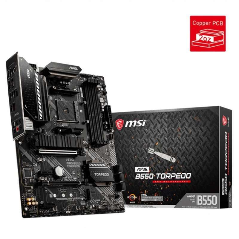 Jual MSI MAG B550 Torpedo (AM4, AMD Promontory B550, DDR4, USB3.2 ...