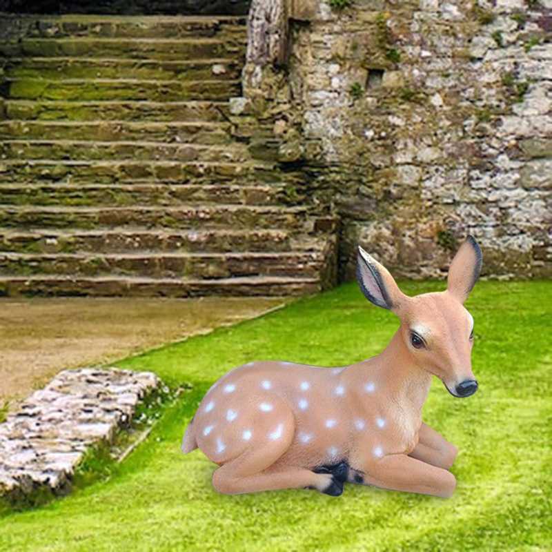 Jual Animal Deer Statue Figurine Resin Outdoor Ornaments Realistic ... Jual Animal Deer Statue Figurine Resin Outdoor Ornaments Realistic ...