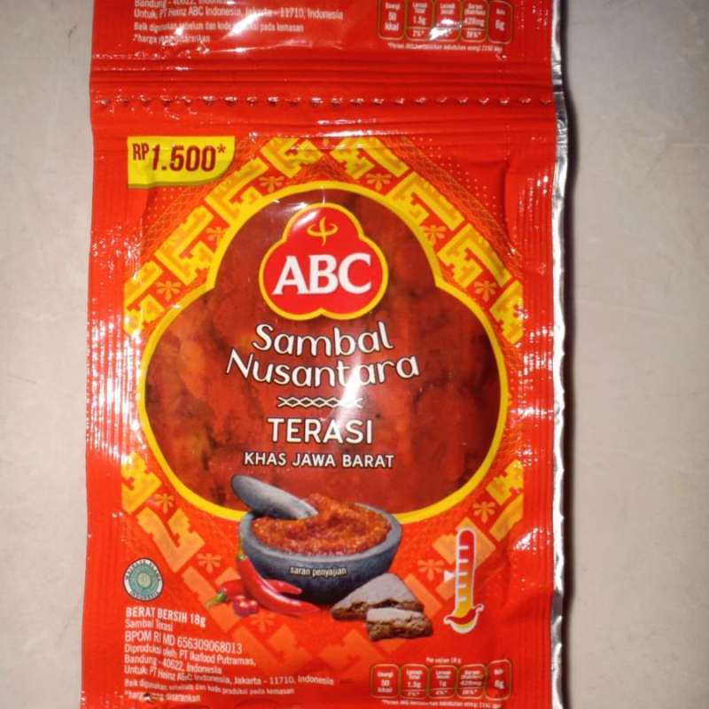 Jual Sambal 20 Terasi 20 Abc 20 Sachet Termurah - Harga Grosir ... Jual Sambal 20 Terasi 20 Abc 20 Sachet Termurah - Harga Grosir ...