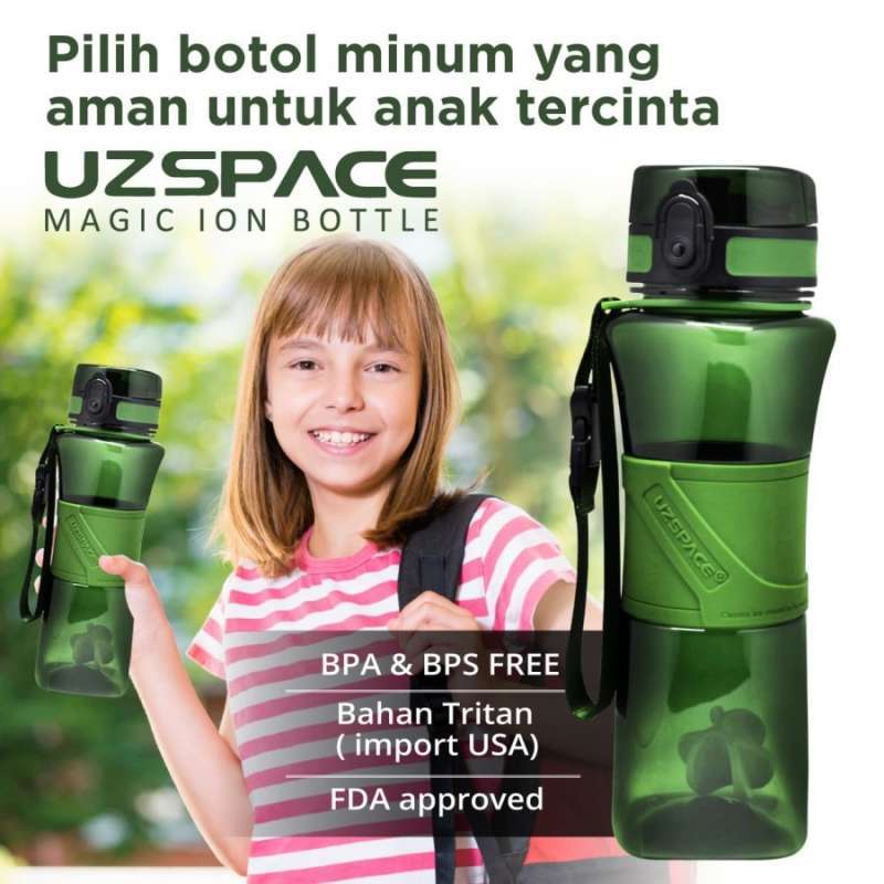 Promo Uzspace Magic Ion Bottle Botol Minum kesehatan Bebas Kimia Berbahaya Bahan Tritan BPA Free ...