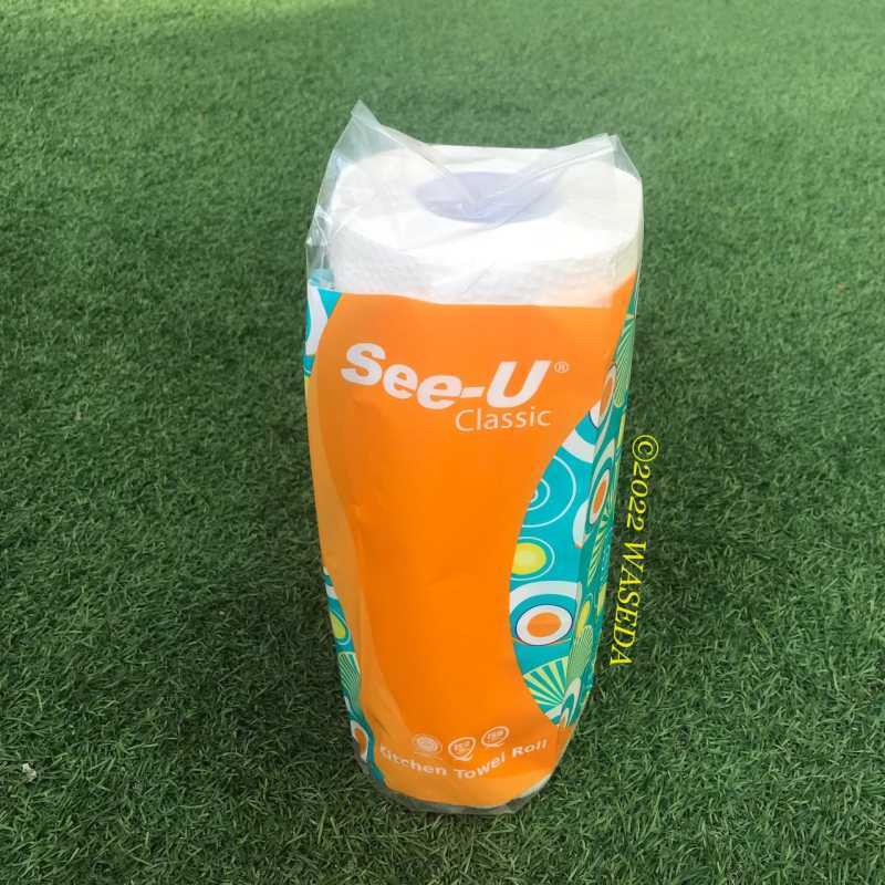 Jual SEE-U Tissue Dapur SINGLE PACK - Kitchen Towel Roll 1 ply 130 ...