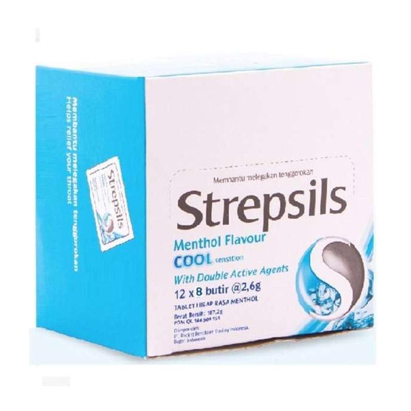 Jual Strepsils Cool Menthol Flavour [Box/ 12 Sachets] di Seller ...