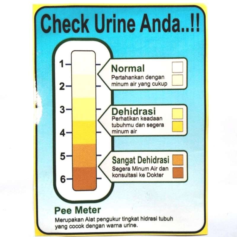 Jual Stiker Check Urine Sticker K3 Kamar Mandi Toilet Pee Meter ...