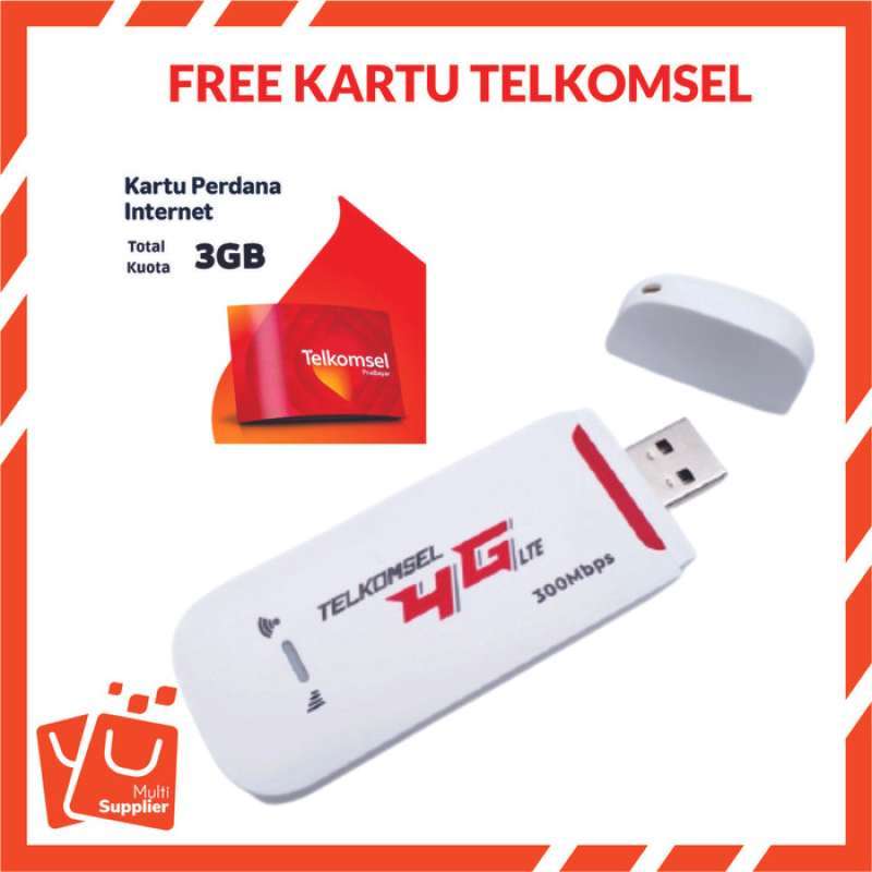 Jual MODEM WIFI USB 4G TELKOMSEL 300Mbps Unlock Operator GSM di Seller ...