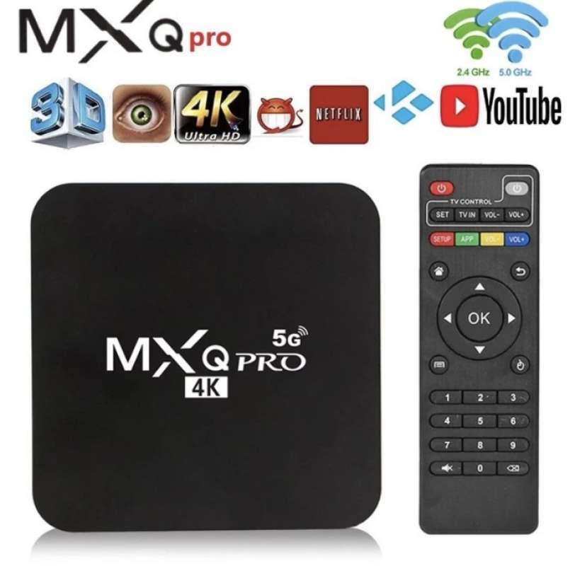 Jual Smart TV BOX MXQ Pro 4K Android 9.0 Ram 1GB Rom 8GB Original TERMURAH - MXQ 4/64GB - MXQ 1 ...