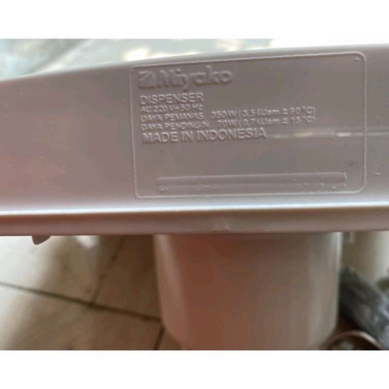 Jual body atas dispenser miyako kualitas original tipe WD 389 HC di ...