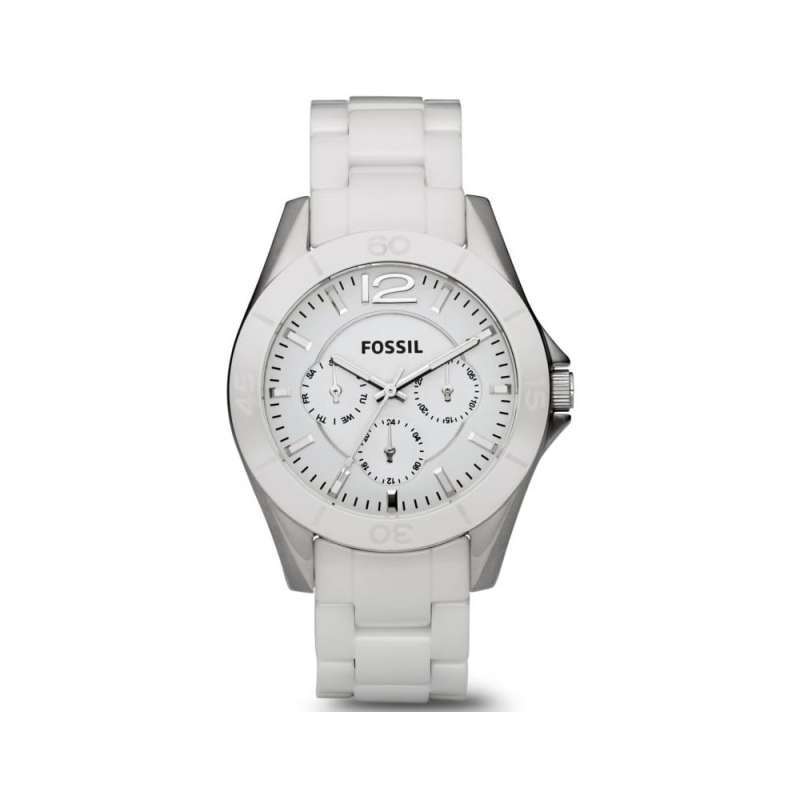 Jual Jam Tangan Fashion Wanita Casual Fossil Ce1002 White Dial Tali ...