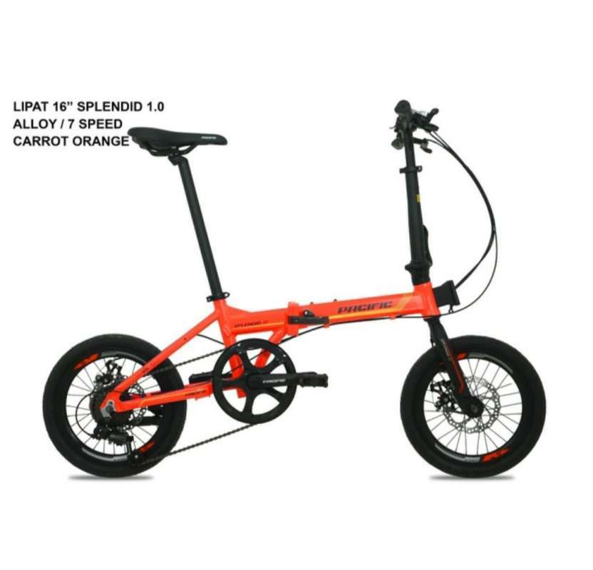 Jual sepeda lipat 16 inch pacific splendid 1.0 folding bike - Carrot ...