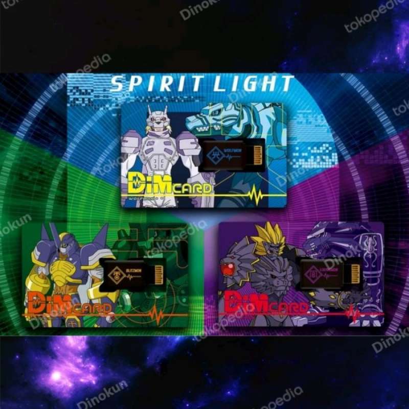 Promo PELUNASAN# VB Digimon Dim Card Set EX3 Frontier Spirit Light ...