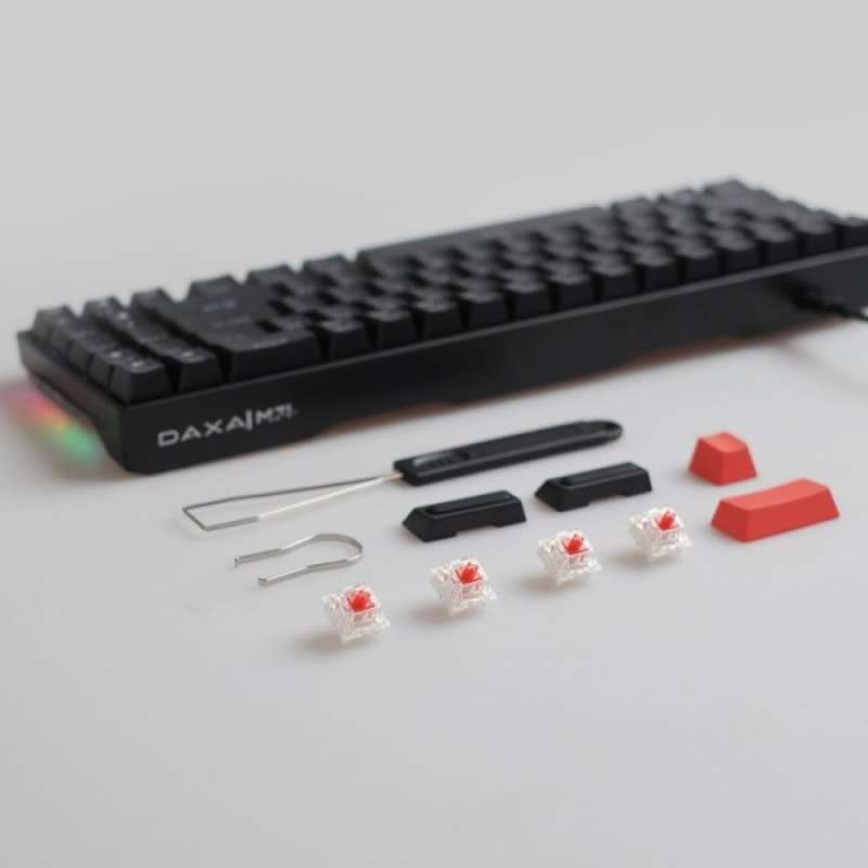 Promo Rexus DAXA M71 Classic - RGB Gaming Keyboard - WHITE BROWN SWITCH ...