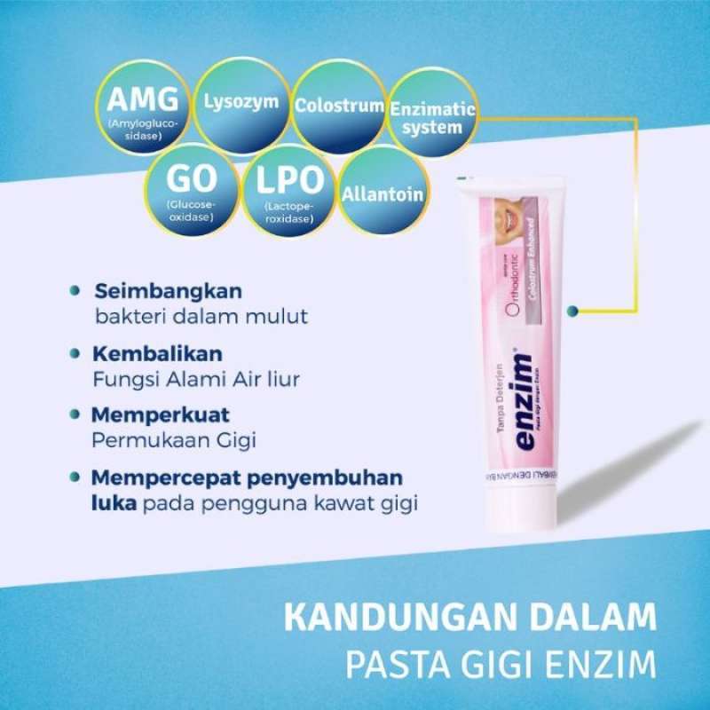 Jual Buy 2 Get 1 -enzim Orthodontic Colostrum Enhanced Pasta Gigi [63 G ...