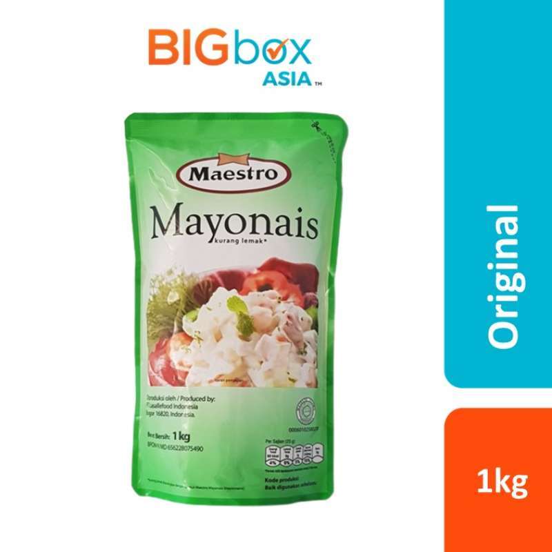 Promo Maestro Mayonnaise Original Pouch 1kg Diskon 5% di Seller BIGbox ...