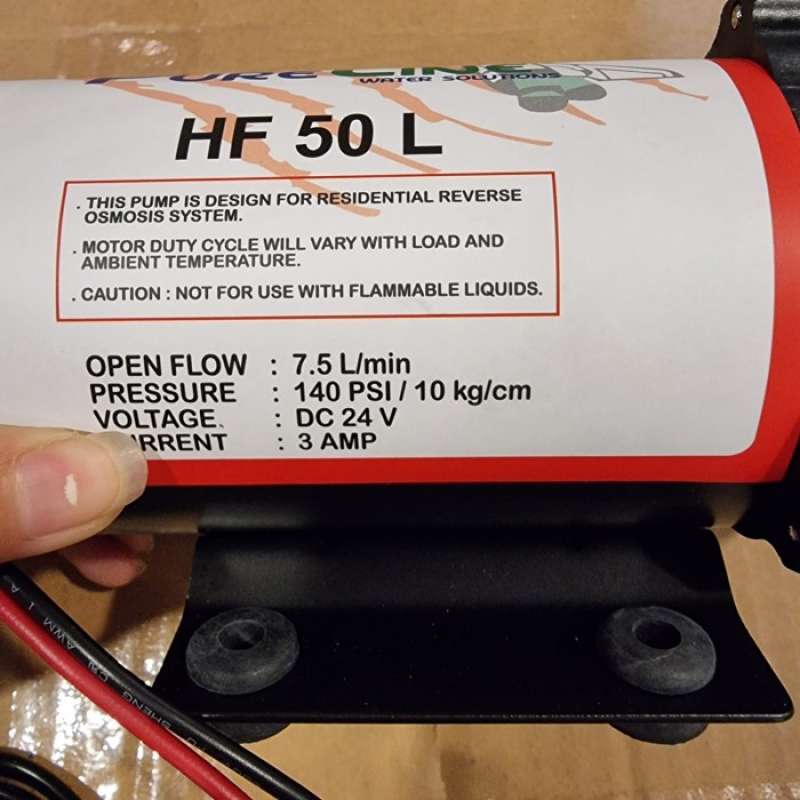 Promo booster pump ro 500 gpd 24v 4A with adaptor Diskon 1% di Seller ...