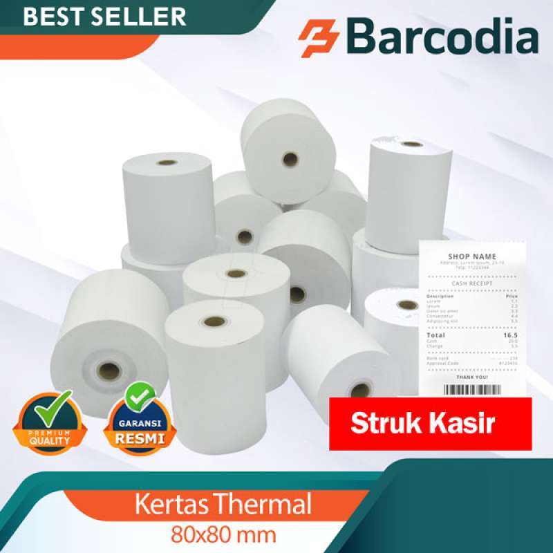 Promo Kertas Thermal Printer /roll Ukuran 80x80 Mm - Kertas Printer ...