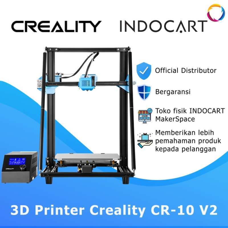 Promo 3D Printer Creality CR-10 V2 Versi Terbaru Magnet Bed Garansi ...