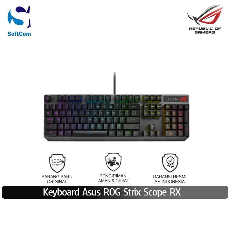 Jual Keyboard Gaming Asus Rog Strix Scope Rx Red / Blue Switch - Rx Red ...