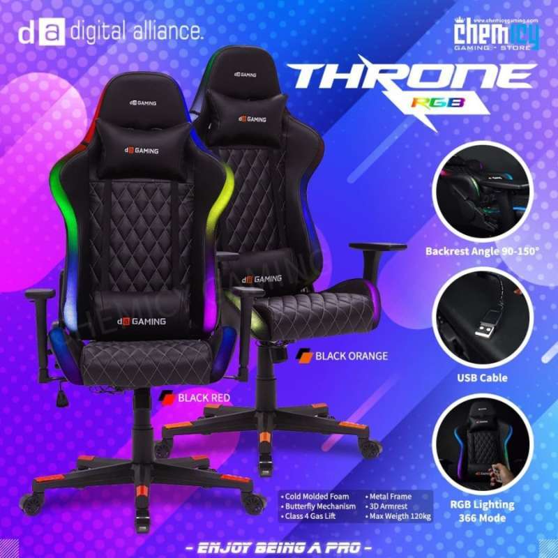 Jual Digital Alliance DA Throne RGB Gaming Chair - Orange di Seller ...