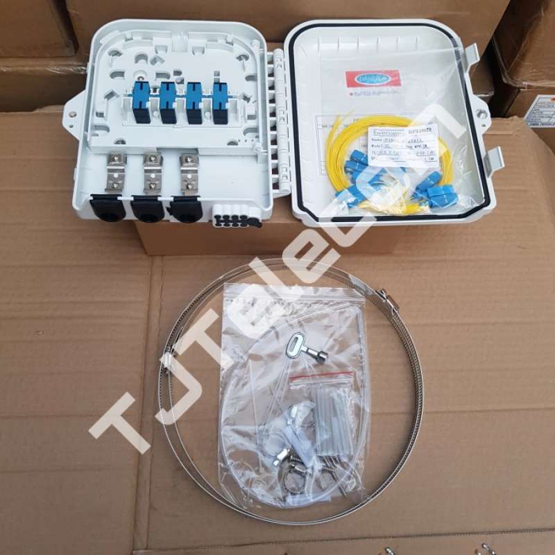 Jual odp 8 core SC upc / odp mini 8 core SC lengkap adaptor pigtail ...