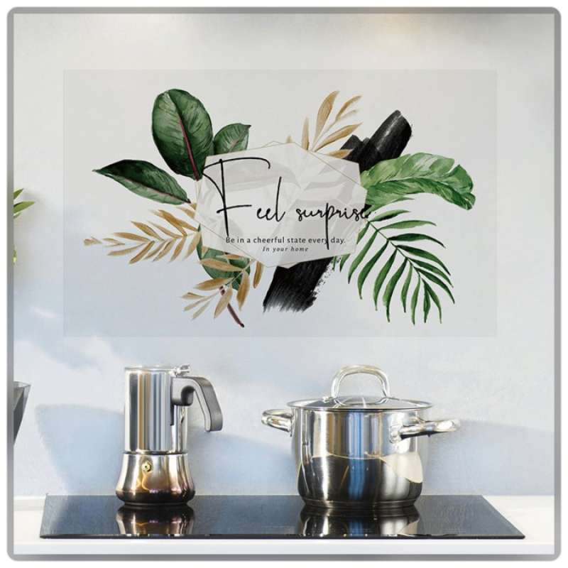 Promo Stiker Tembok Dapur Sticker Kompor Tahan Minyak Panas Waterproof ...
