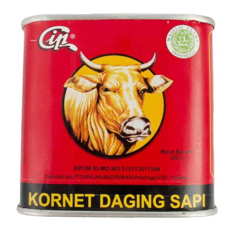 Jual CIP Corned Beef 340gr - Kornet Daging Sapi Olahan Kaleng Besar di ...