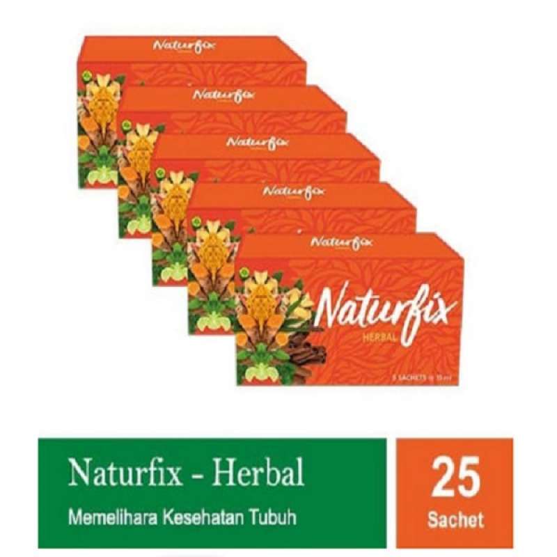 Jual Naturfix Immune Booster Obat Herbal [5 Sachet/ Kemasan Box ...