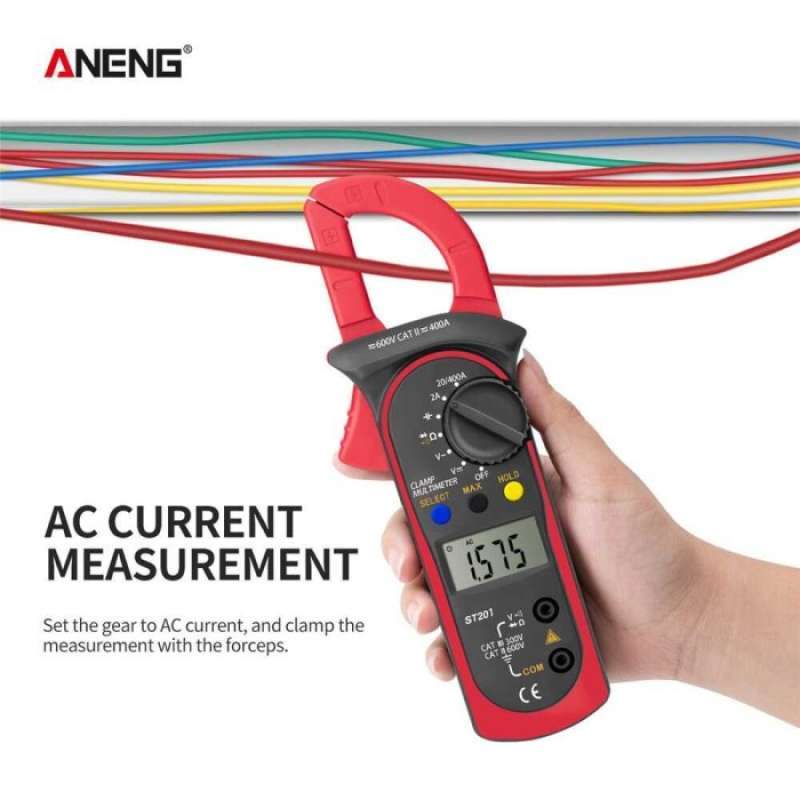 Jual Aneng Tang Ampere Digital Multimeter Voltage Multitester Clamp ...