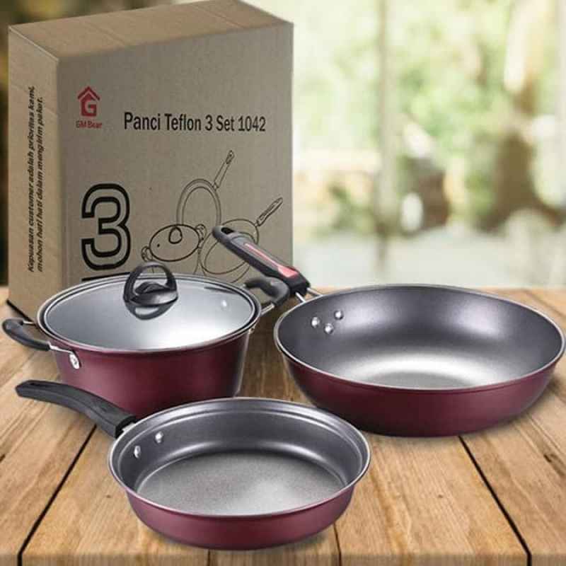 Jual Gm Bear Panci Teflon 1 Set 3 Pcs 1042-panci Teflon Set 3 Di Seller Aini Store - Sindangsari ...