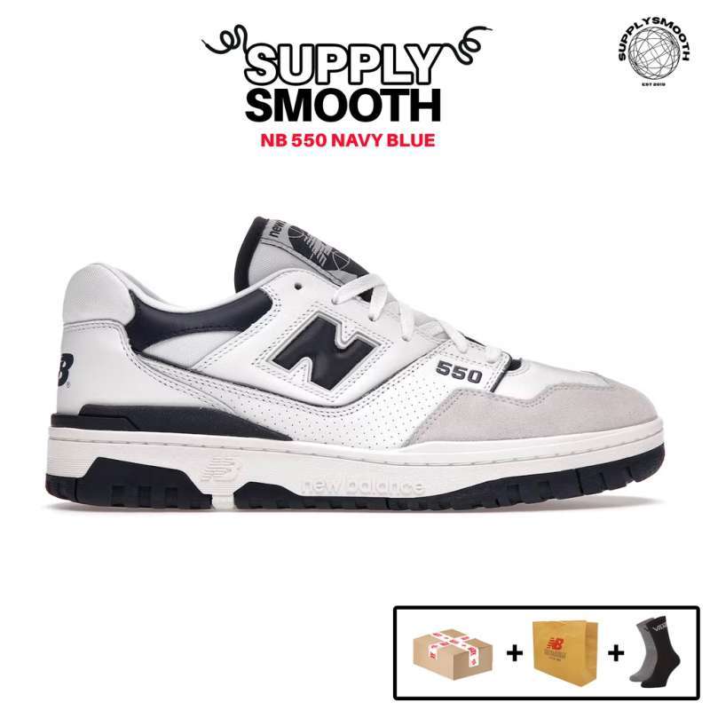 Promo New Balance 550 Navy Blue Diskon 24% di Seller supplysmooth ...